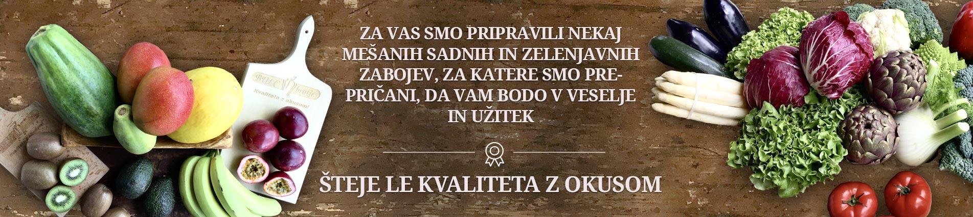 Sveže sadje in zelenjava